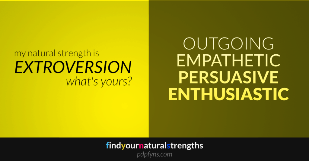 High Extroversion - Find Your Natural Strengths