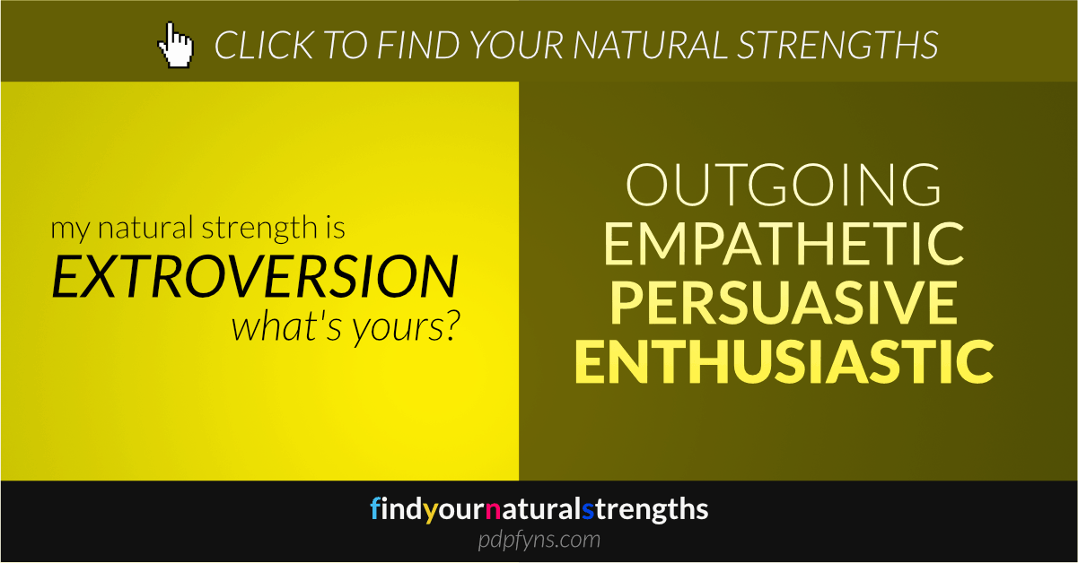 High Extroversion - Find Your Natural Strengths